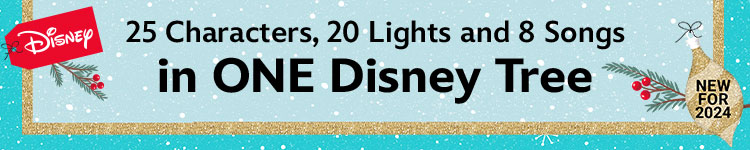 Disney Illuminated Tabletop Christmas Tree Adorned With 25 Of The Most ...